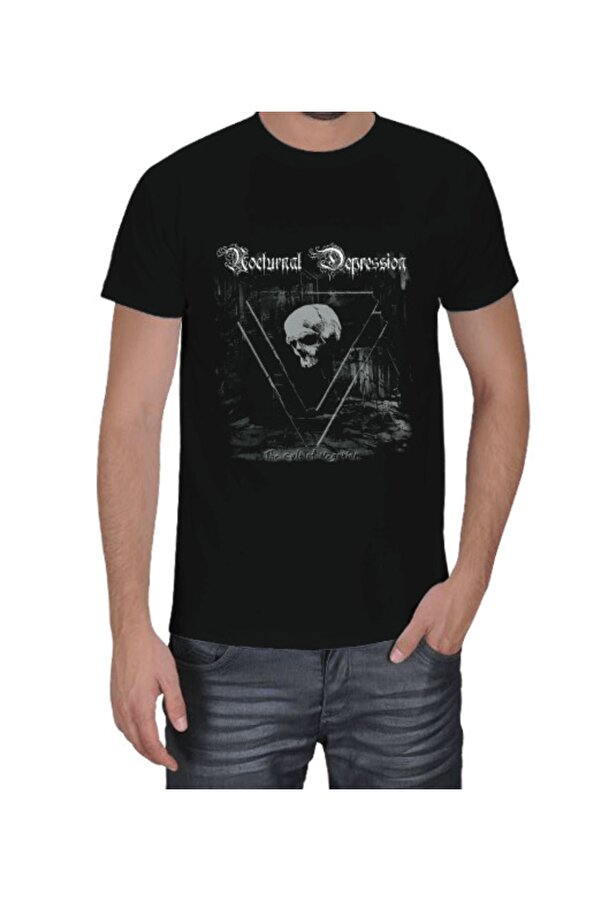 Tisho Nocturnal Depression Men's T-Shirt- Trendyol
