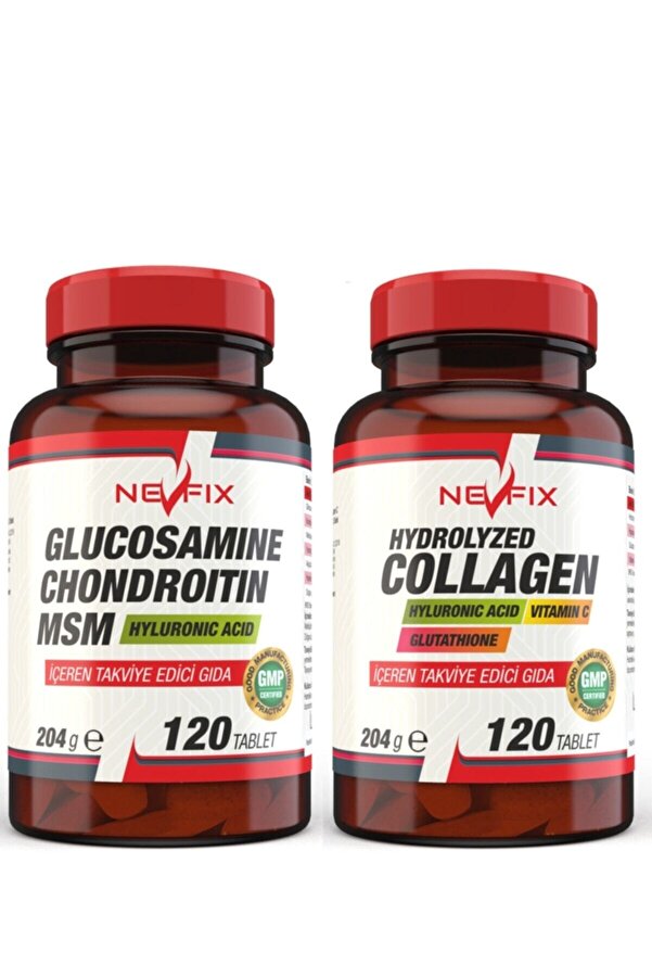 Nevfix Collagen 120 Tablets Glucosamine Chondroitin Msm 120 Tablets ...