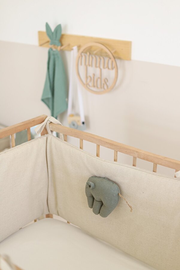 Ninna Kids Elephant Baby Bed Edge Protector Bumper - Green Toy - 210 cm ...