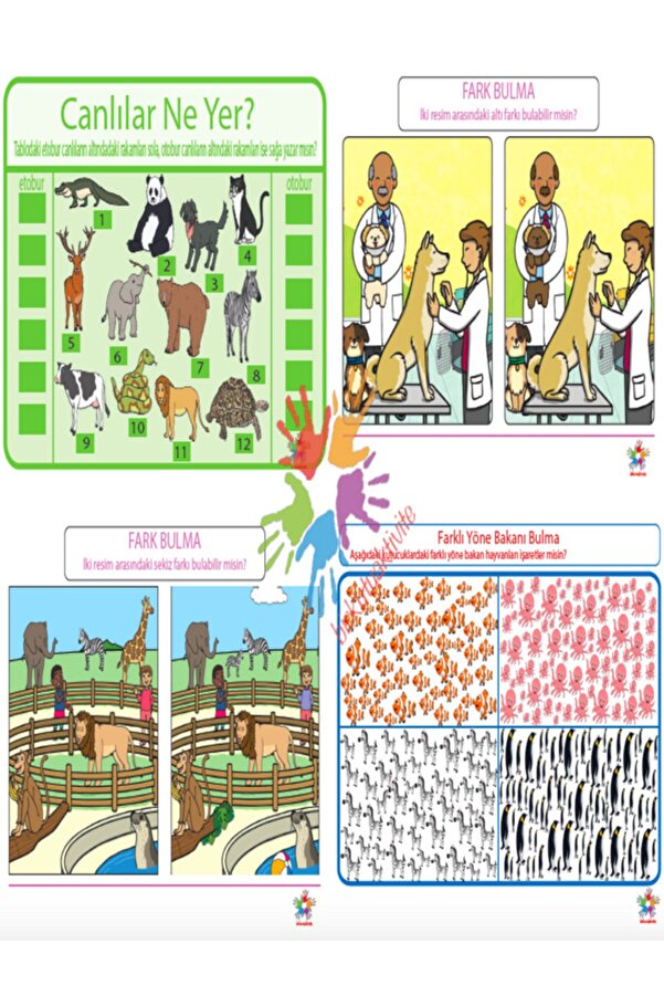 Birkutuaktivite Animals Themed Activity Box And Animals Themed Game ...