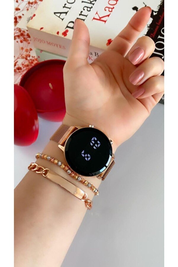 Spectrum Unisex Button LED Watch Magnetic Band Special Series - Trendyol