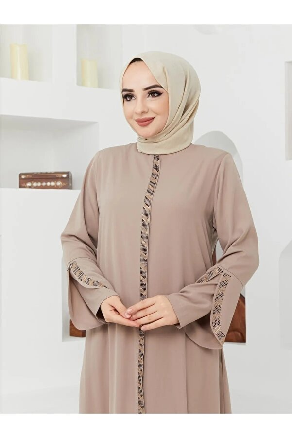 KMKkombin Cap & Abaya - Beige - Basic - Trendyol