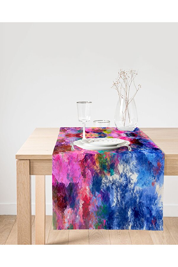 Realhomes Модерен арт дизайн с дигитален печат на велурена пътека- Trendyol