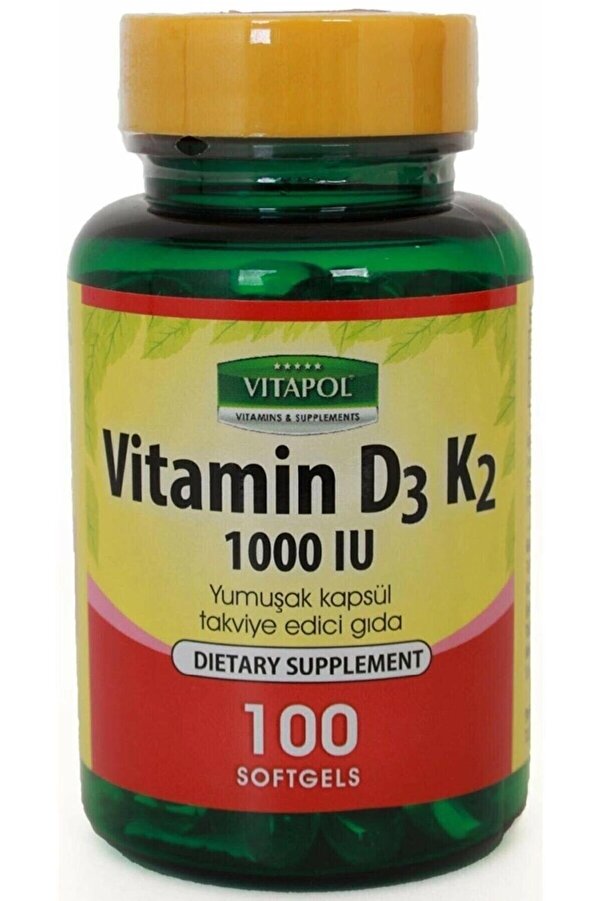 Vitapol Vitamin D3 Vitamin K2 100 Softgel Vitamin D Vitamin K - Trendyol