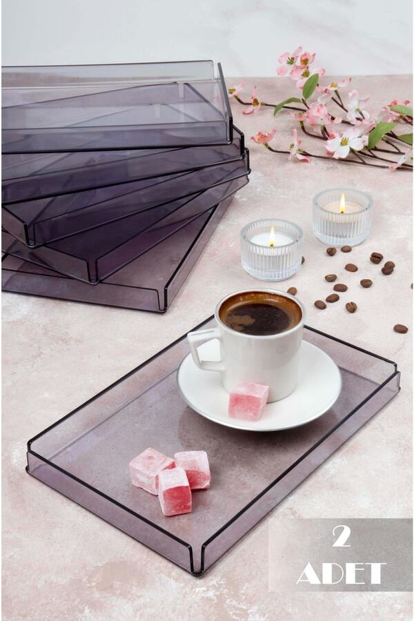 HOMENIVA 2 Plexiglass Presentation Trays – Coffee Presentation Tray ...