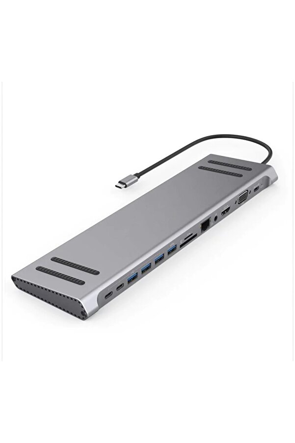 Daytona MST-14U 14IN1 Stand Featured Type-C Hub USB 3.0-SD/TF-RJ45-HDMI ...