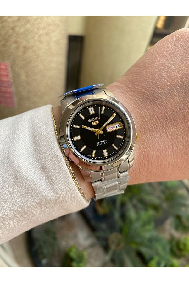 Seiko 5 Japan Snkk17j1 39 Mm Grey Automatic Steel Men's Wristwatch ...