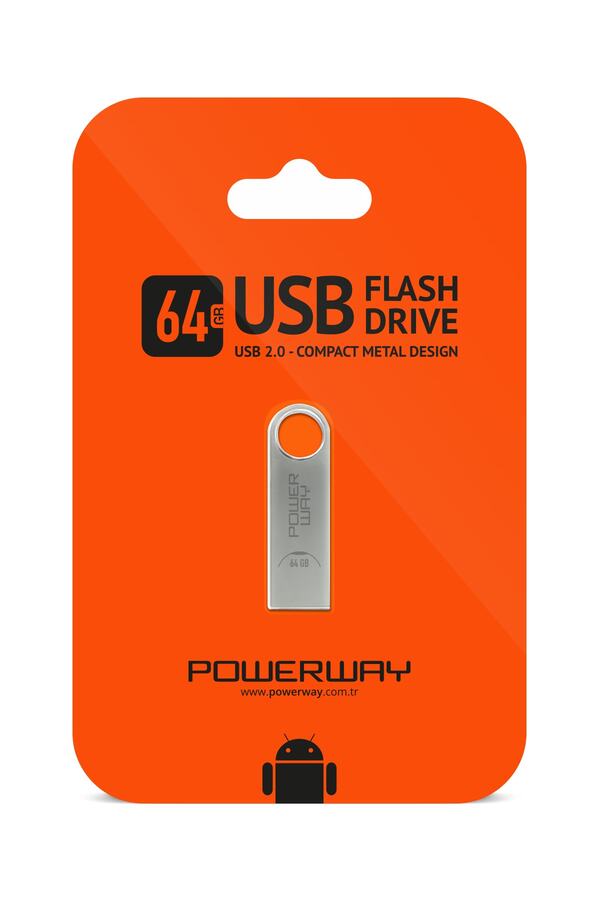 Powerway 64 GB Metal Flash Memory Metal Design USB Memory The Latest ...