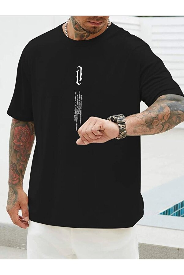 BENROMA Ανδρικό μπλουζάκι Oversize - Trendyol