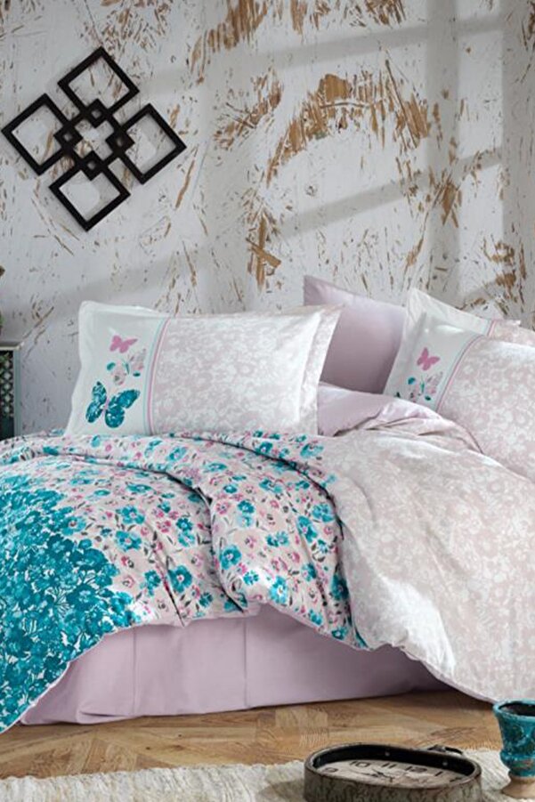 Hobby Felicita Turquoise - Set cuvertură dublă - Trendyol