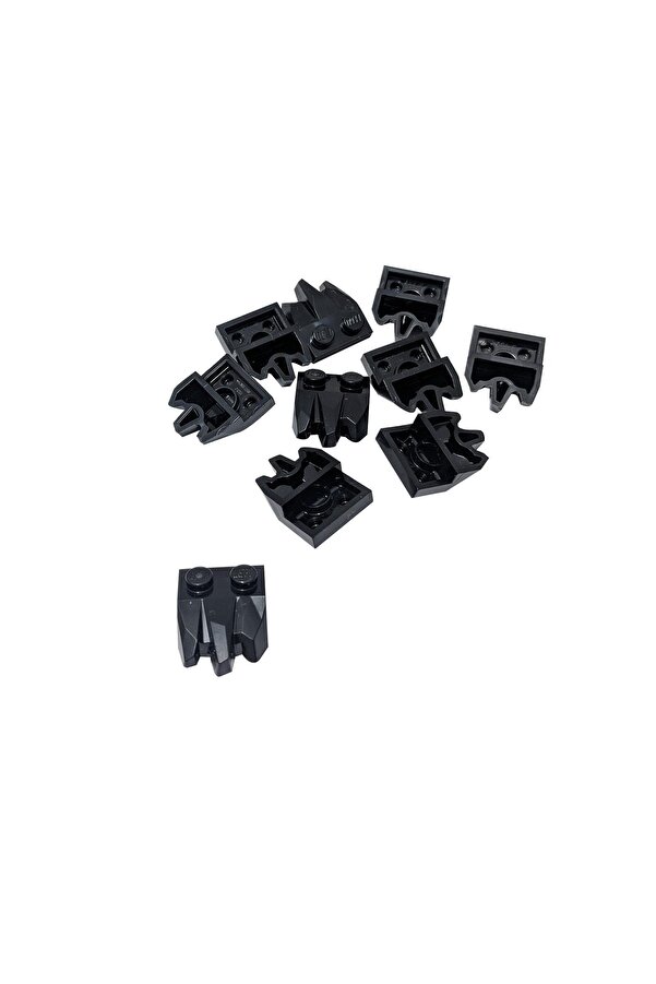 LEGO Original Accessory Moc Custom Plate Modified 1 X 2 Rock Claw Black ...