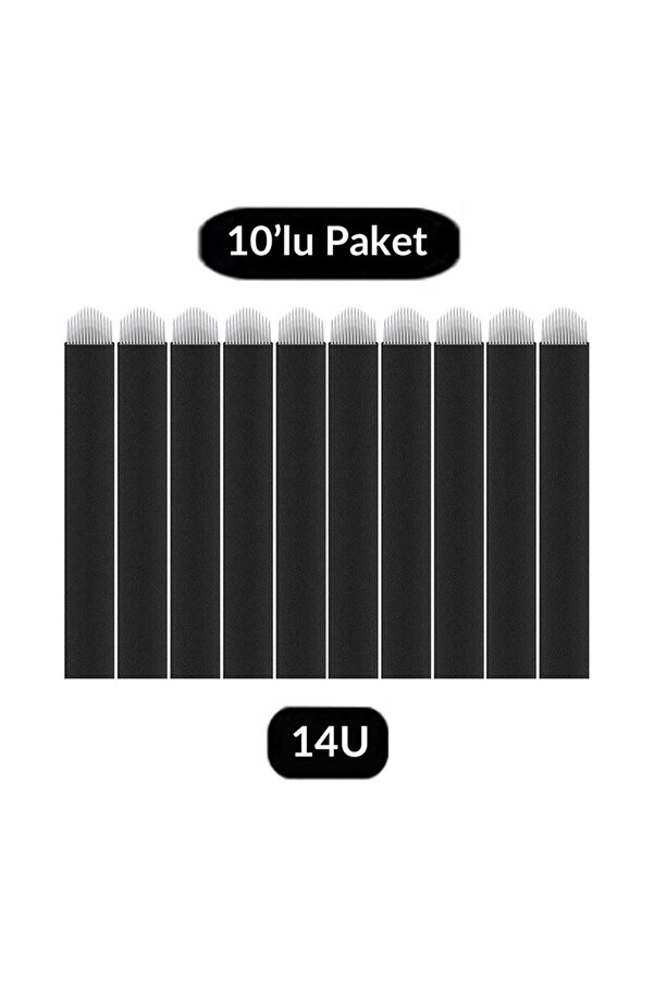 ELLEA NAIL Ellea Permanent Makeup 14 Pin Microblading Needle 14u 10 ...