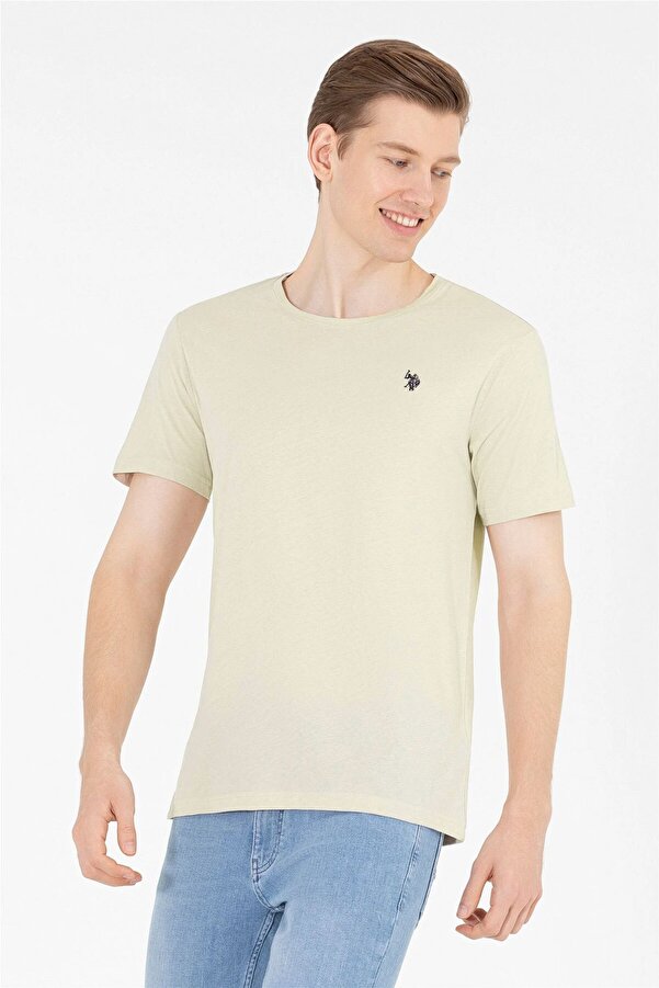 U.S. Polo Assn. U.S. Polo Assn Men's Gray Basic T-shirt- Trendyol