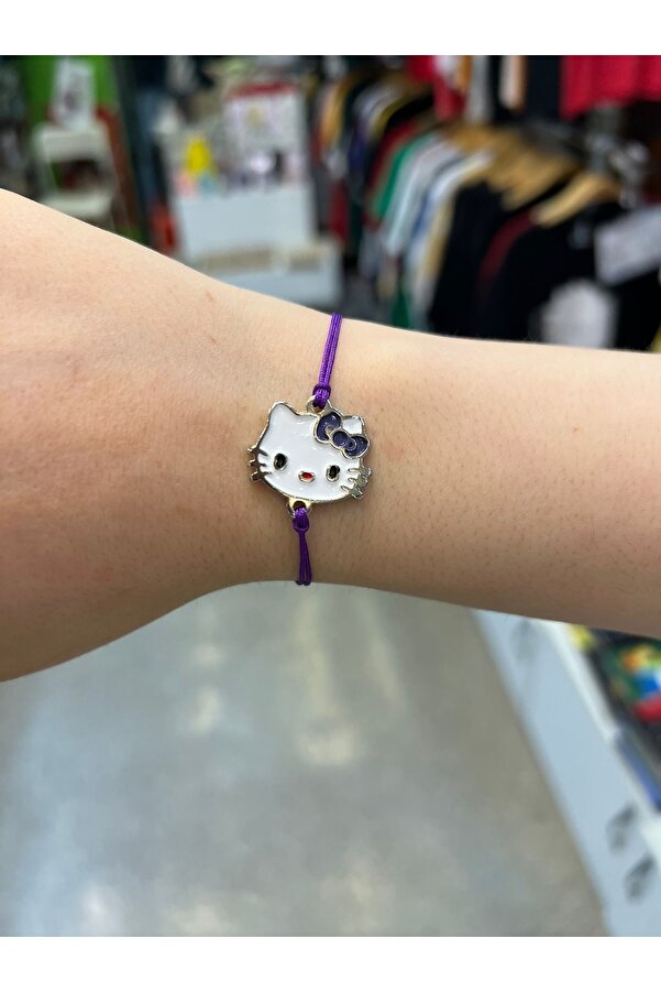 Kuzgunshop Hello Kitty Purple Buckle Luxury Bracelet - Trendyol