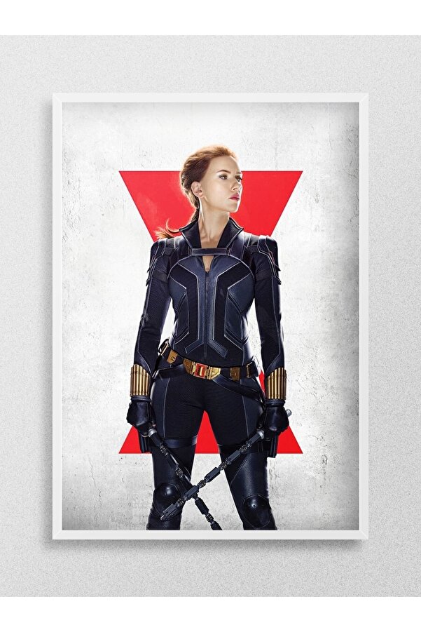 Mudi Store Black Widow Pose Poster, Frameless Tv Movie Poster - Trendyol
