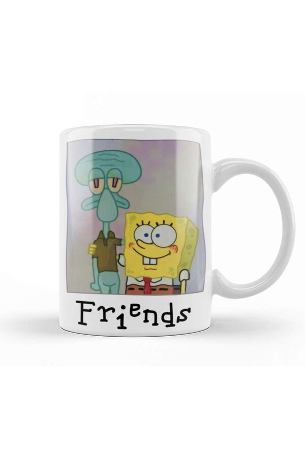 Baskı Dükkanı Spongebob Squarepants Vintage Spongebob Squidward Mug Cup ...