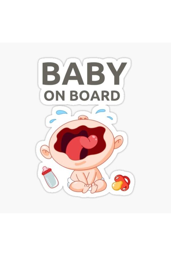 TSC Baby On Board There is a baby in the car Car Sticker Sticker 19CM ...