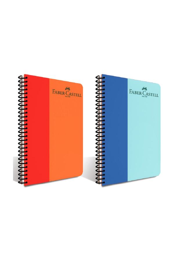 Faber Castell Σημειωματάριο Faber-Castell Bicolor Spiral Plastic Cover ...