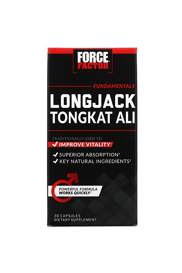 Force Tongkat Ali Long Jack Fundamentals - 500 mg 30 Capsules - Trendyol