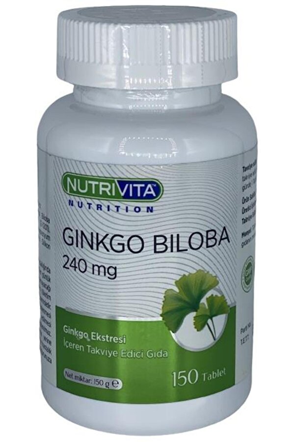 Nutrivita Nutrition Ginkgo Biloba - 240 Mg 150 Tablets- Trendyol