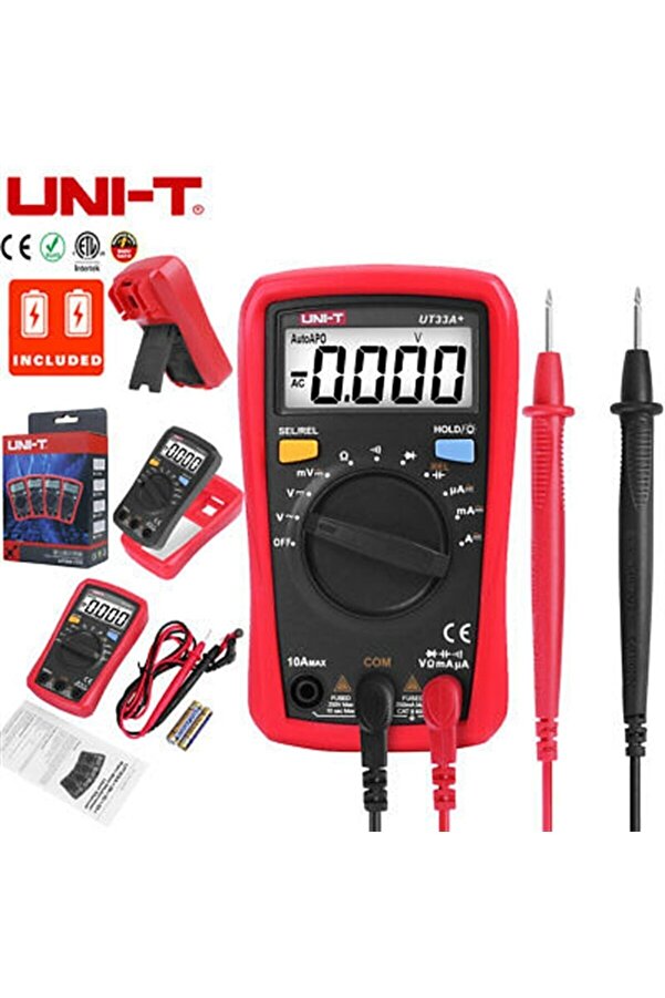 Unit UNI-T UT 33A+ 600V UT33+ سلسلة أداة قياس رقمية متعددة UT33A+ UT ...