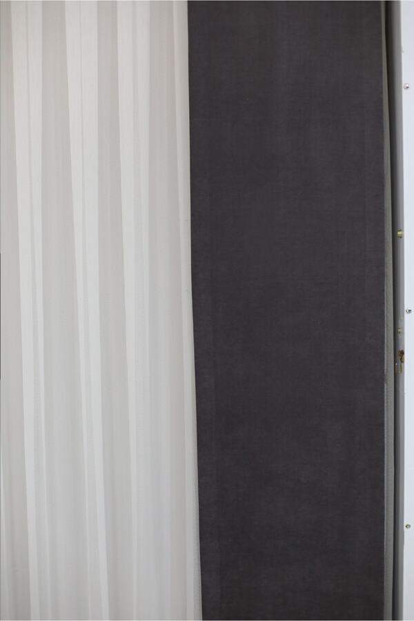 MEVVA HOME Cusătură simplă (fără pliuri) Fundal de catifea Cortina cu o ...