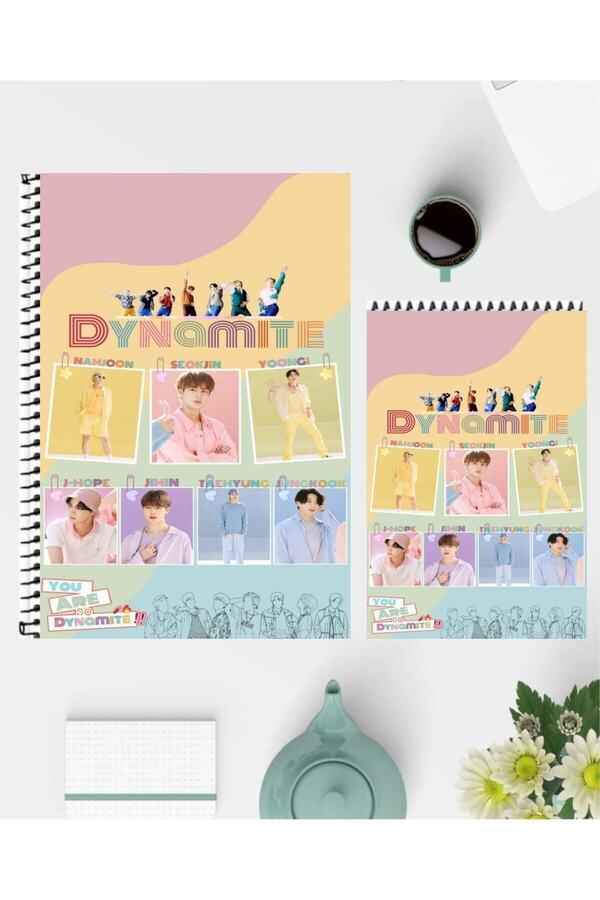 feroxby Bts A5 Notebook 21 x 15 cm and Notepad 14 x 10 cm Special ...