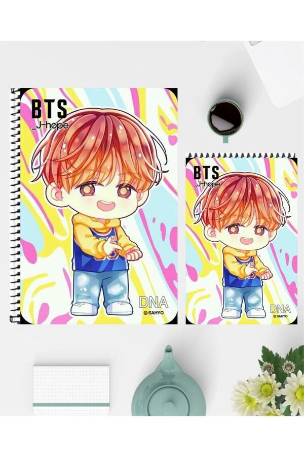 feroxby Bts A5 Notebook 21 x 15 cm and Notepad 14 x 10 cm Special ...