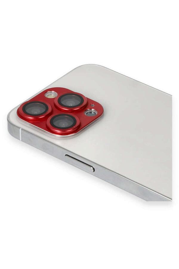 NewFace iPhone 13 Pro Max Pers Aluminum Camera Lens - Red - Trendyol