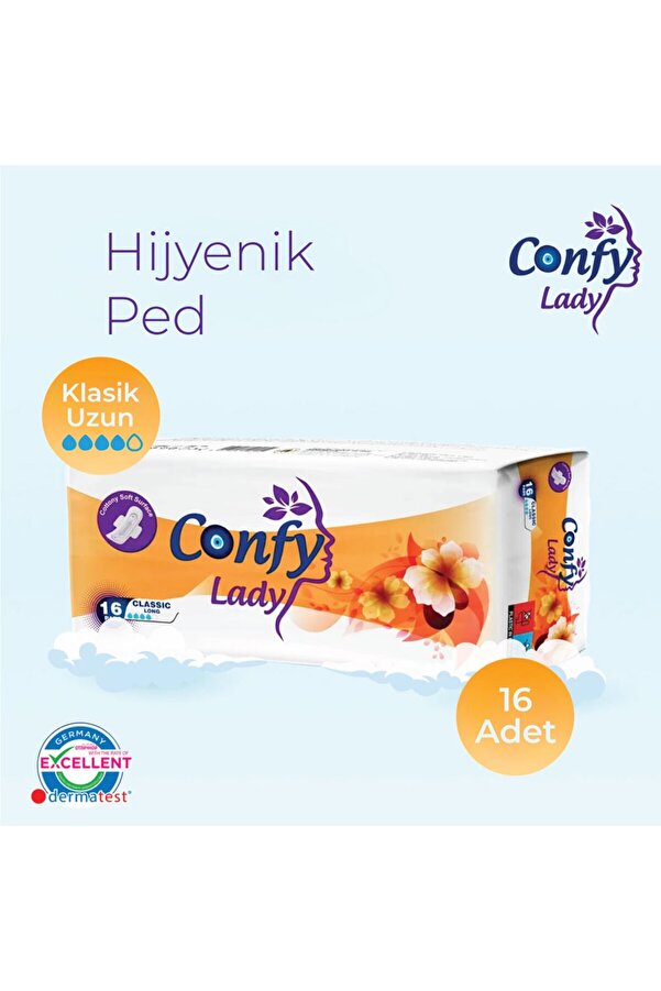 Confy Lady Hygienic Pad Classic Long Day 16 Pack- Trendyol