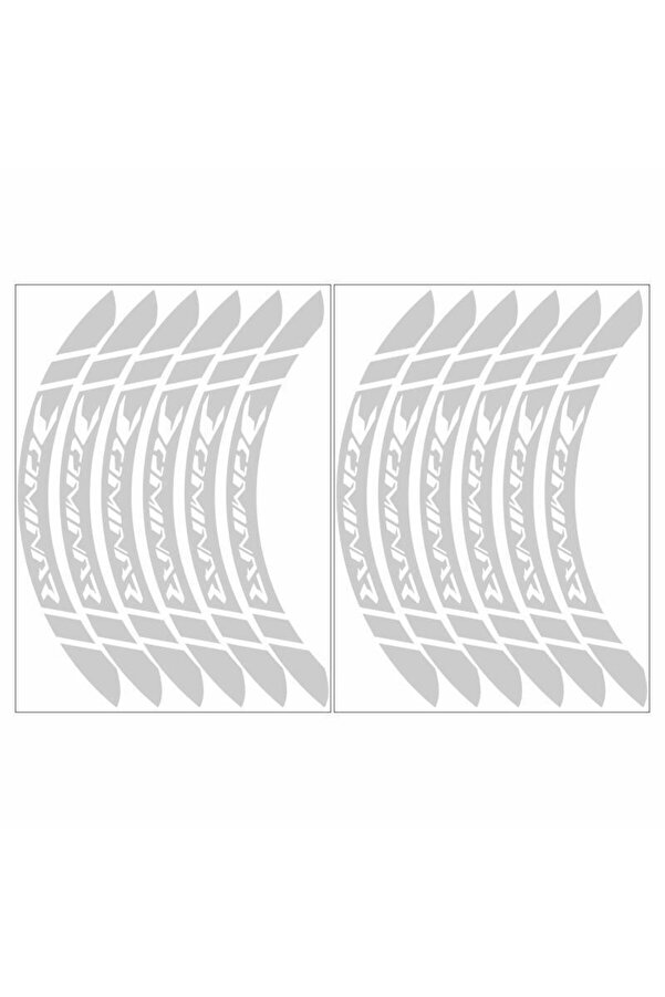 Kahraman White Dominar Wide Wheel Strip Inner Outer 2 Wheel Set - Trendyol