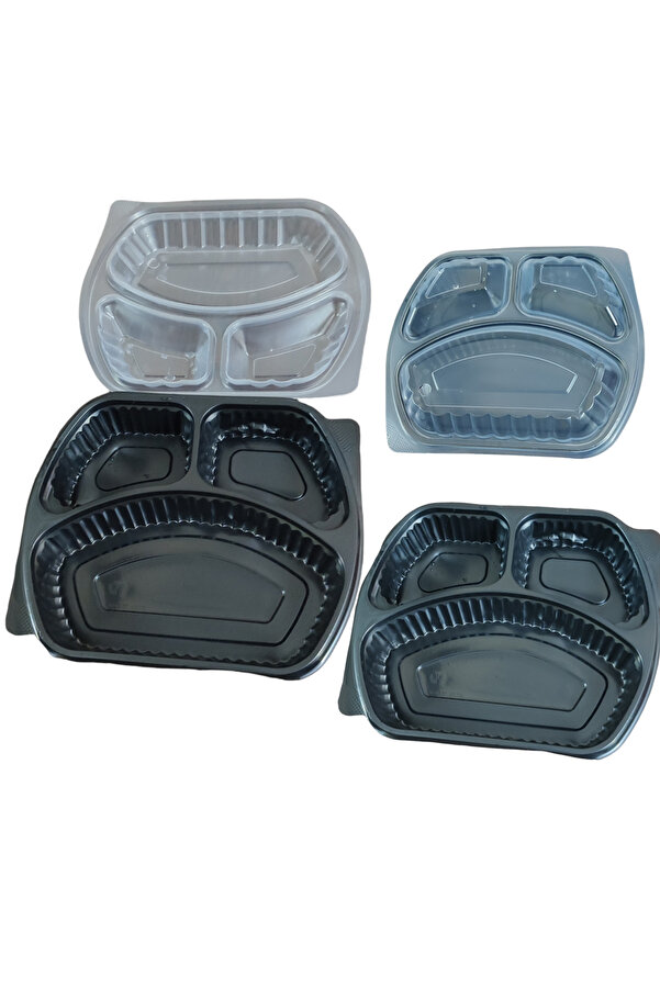 amaç yaşam ve ambalaj Aim Black Plastic Container with Lid, 3 ...