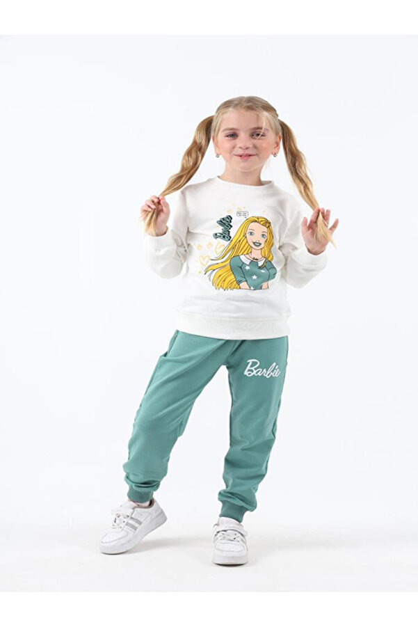 My Kids Wear Girls' Tracksuit Set with Cartoon Characters - Trendyol