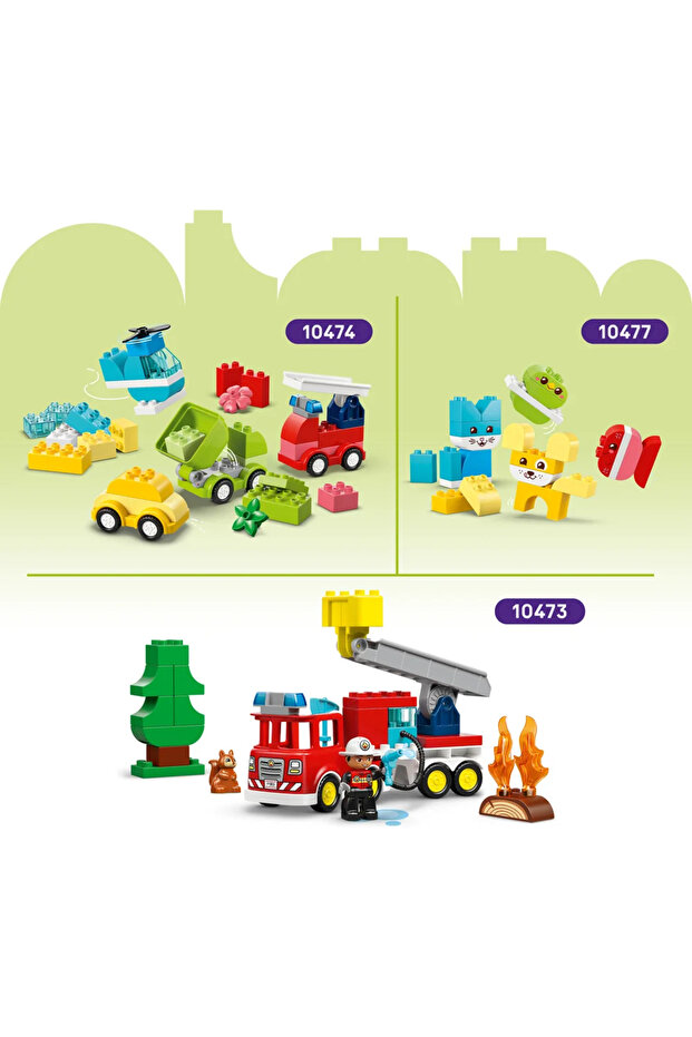 LEGO ® DUPLO® Kasabası 3'ü 1 Arada İnşaat Araçları 10475 - 2+ Yaratıcı ...
