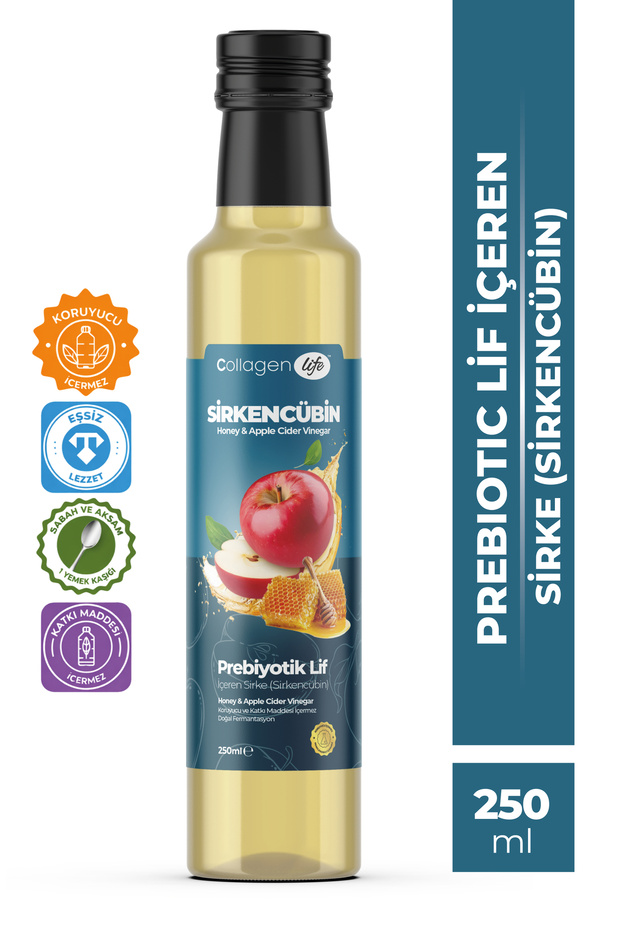 Collagen Life Sirkencübin Sirke Honey & Apple Cider Vinegar 250ml ...