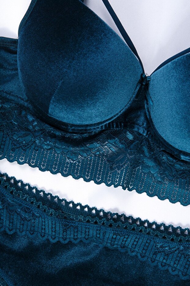 Tılsım Lingerie Kadife Çapraz Ipli Destekli Sutyen Takım - Fiyatı ...