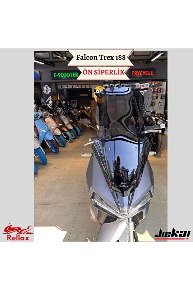 Jiekai RELLAX Falcon Trex 188 ÖN SİPERLİK ön cam ŞEFFAF RENK 65 CM ...