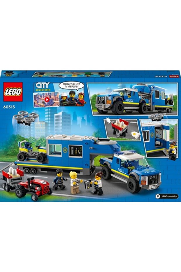 LEGO ® City Police Mobile Command Truck 60315 Construction Set (436 ...