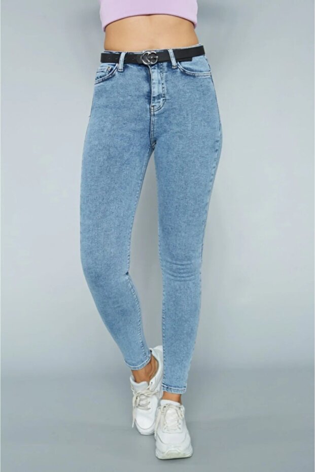 SANTA BELLA Nantes Blue Snow High Waist Skinny Leg Super Skinny Jeans ...