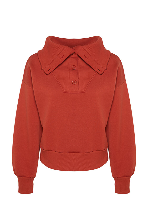 Trendyol Collection Tile Thick Inside Fleece Regular/Regular Fit ...