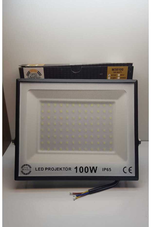 OPTO MİNİSUN 100 watt led projektör su geçirmez beyaz ışık 6500lm ...