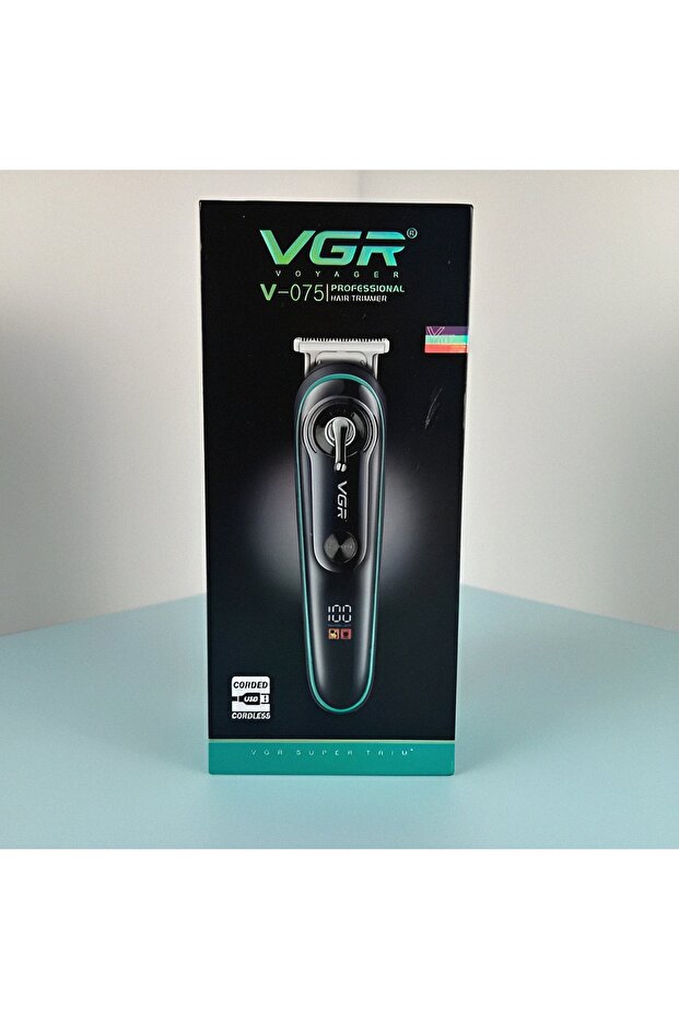 VGR Nanopro V-075 Digital Göstergeli USB Şarjlı Profesyonel Tıraş Makinesi - Fiyatı, Yorumları
