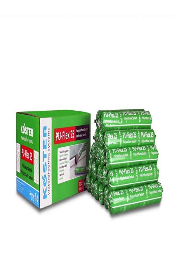Köster Pu Flex 25 / 600 ml Sosis Tipli Poliüretan Mastik - UV Dayanımlı (GRİ - BEYAZ) - Fiyatı ...