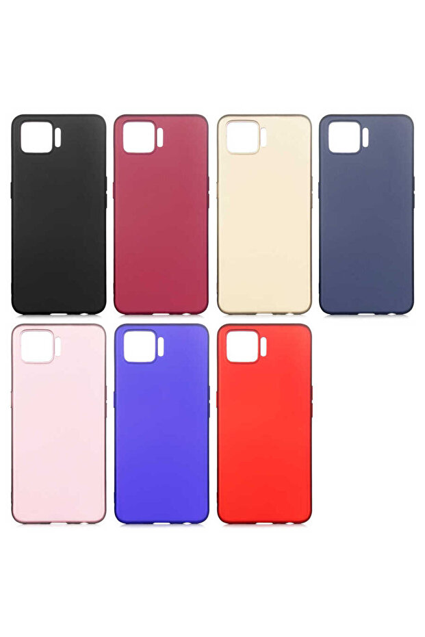 kilifone Oppo A73 - Kılıf Mat Renkli Esnek Premier Silikon Kapak ...