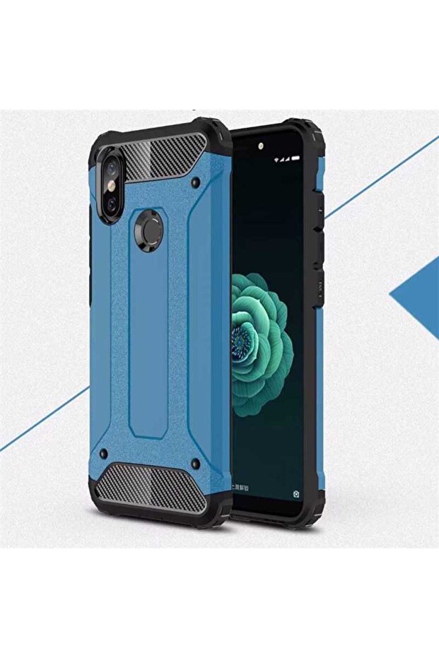 kilifone Xiaomi Mi A2 Lite - Kılıf Çift Katman Zırh Tank Crash Military ...