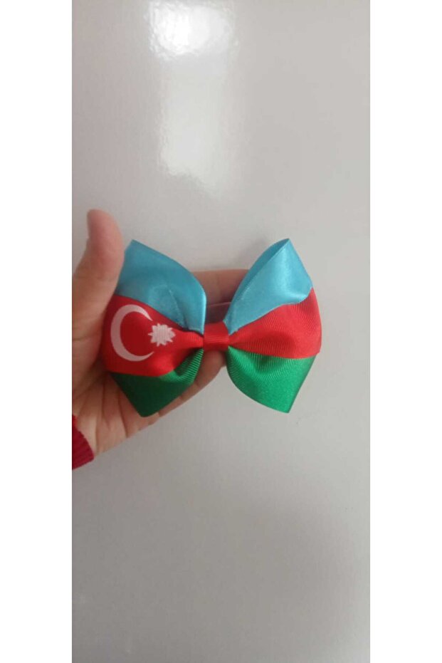 shopland Azerbaijan Flag Concept Clip Bow Buckle- Trendyol