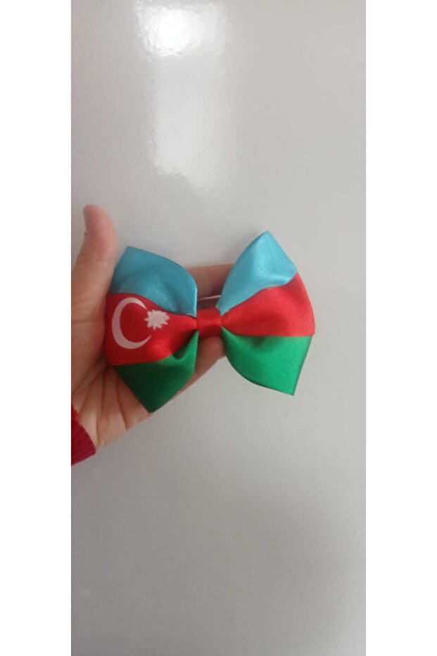 shopland Azerbaijan Flag Concept Clip Bow Buckle- Trendyol