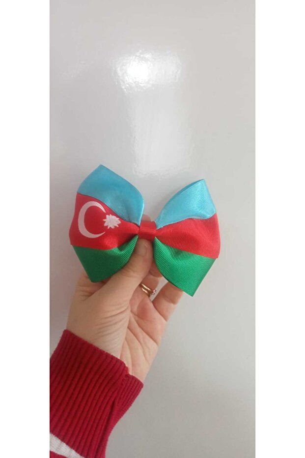 shopland Azerbaijan Flag Concept Clip Bow Buckle- Trendyol