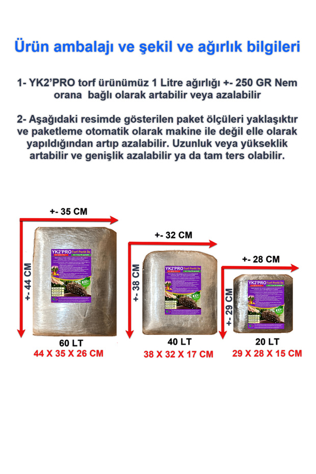 Barakat 20 Lt YK2'PRO Perlit İle Torf. Bitki, Çiçek, Sebze, Tohumu Torf ...