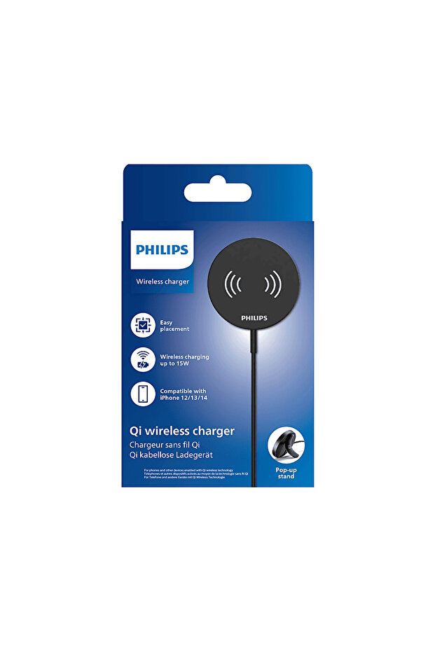 Philips DLP9018 Hızlı 15W Qi Wireless Şarj Standı Siyah - Fiyatı, Yorumları